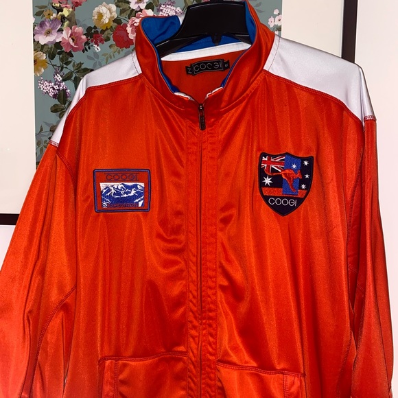 COOGI | Jackets & Coats | Vtg Coogi Mens Embroidered Red And Blue Satin ...